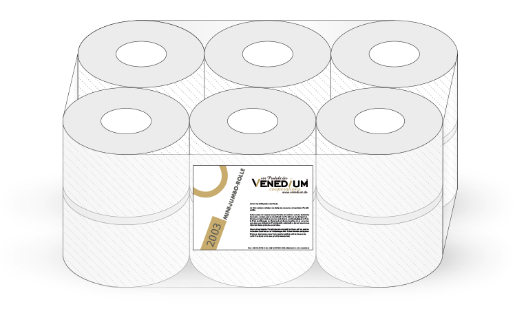 Mini-Jumbo Toilettenpapier - Venedium cooperations - just feel good